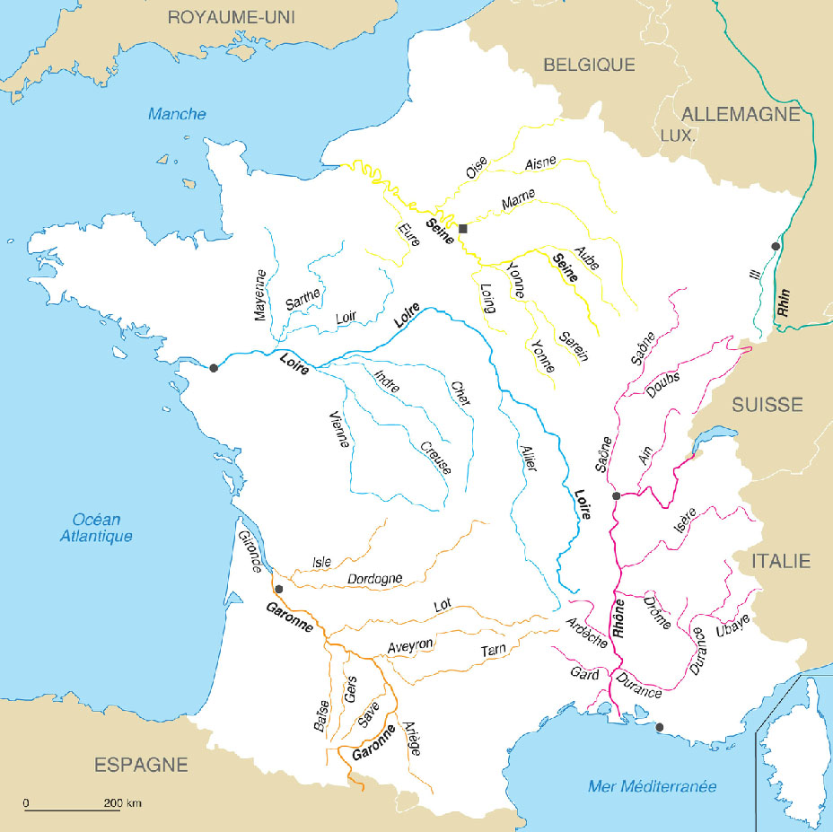 L'hydrographie de la France - A l'école du P'tit Sentier